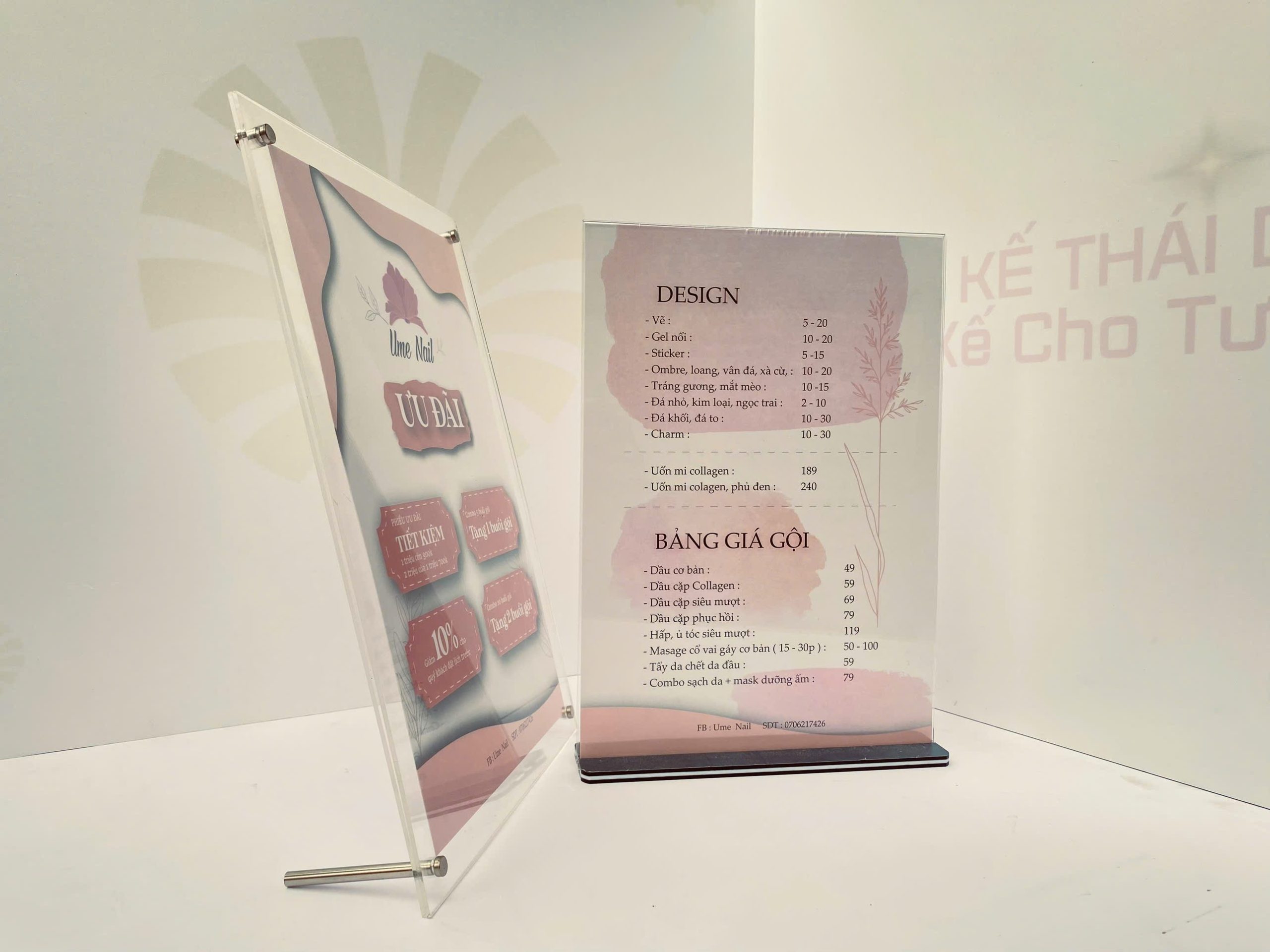 Menu Nails Thiết kế và Gia công-Tăng Trải Nghiệm Khách Hàng